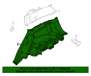 2021-2022 Nissan Rogue Lower Quarter Trim 84951-6RA0B | Temecula Nissan ...