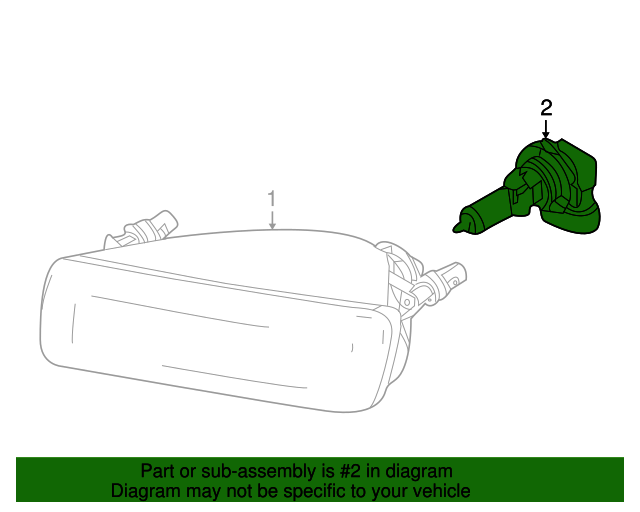 1999-2019 Ford Fog Lamp Bulb XL3Z-13466-AA | Varsity Ford