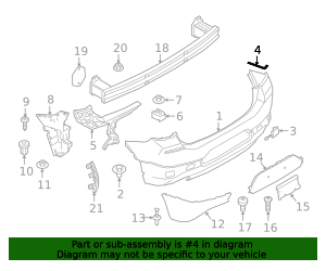 Genuine BMW 51-12-7-214-861 | Bumper Protection Pad | FREE Shipping on ...