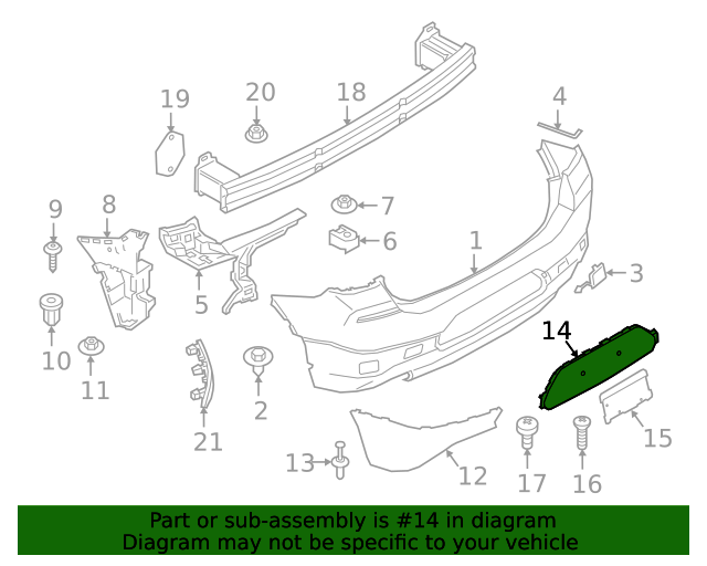 Genuine BMW 51-12-7-426-431 | Center Cover | FREE Shipping on Most ...