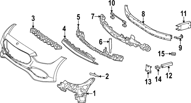 2066201901 - Outer Bracket 2022-2024 Mercedes-Benz | OEM Pro Parts