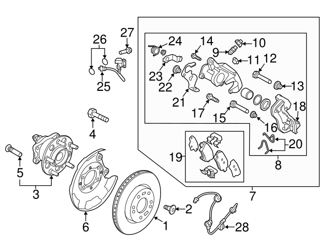 2017-2022 Hyundai Brake Pads Rear 58302-F2A30 | OEM Parts Online