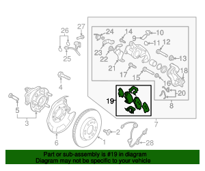 Genuine Brake Pads Rear for 2017-2021 Hyundai | Part# 58302-F2A30 ...