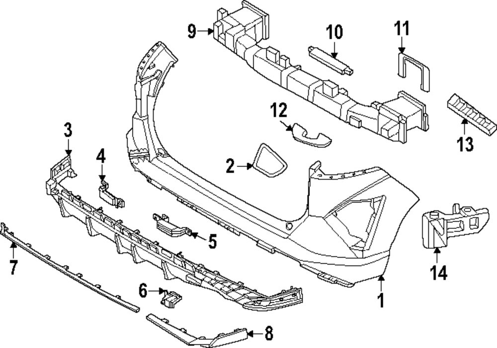 2024-2025 Hyundai Kona Corner Molding 86692-BEAA0 | OEM Parts Online