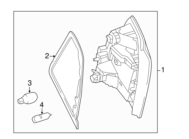 166-826-33-91-65 - Back Up Light Assembly Gasket 2017-2019 Mercedes ...