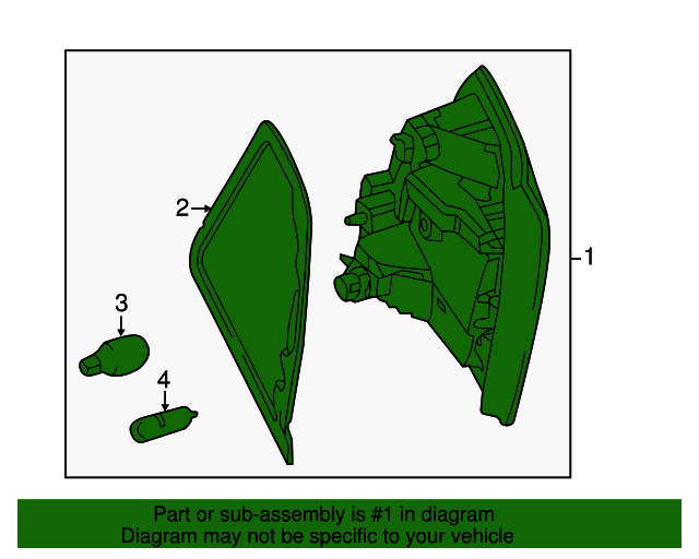 2013-2016 Mercedes-Benz Backup Lamp Assembly 166-820-11-64 | MB OEM Parts