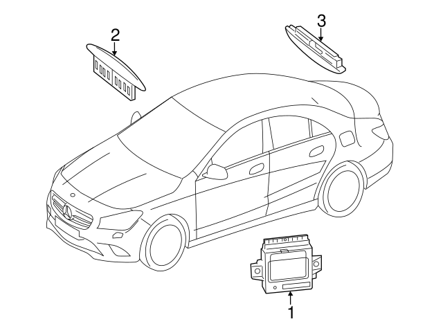 001-542-54-23 - Warning Buzzer 2012-2022 Mercedes-Benz | AutoNation Parts