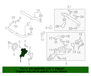 Genuine Water Pump for 2015-2024 Hyundai | Part# 25100-3CAC0 | Hyundai ...