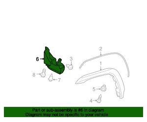 76603-35050 - Mud Flap 2010-2013 Toyota 4Runner | AutoNationParts.com