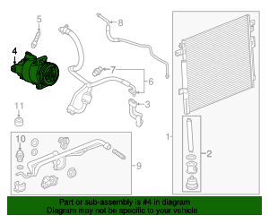 2021-2022 GM Air Conditioning Compressor 84666664 | GMPartsDirect.com