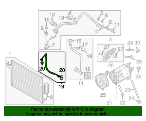 2013-2016 Ford Escape AC Line CV6Z-19972-F | QuirkParts
