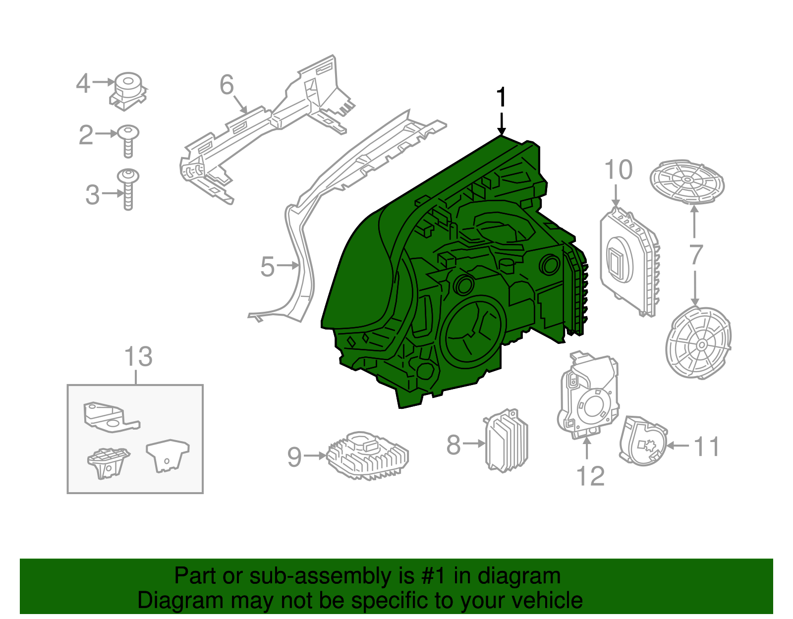 63117214965 - 2017-2020 BMW Headlamp Assembly (63-11-7-214-965) | BMW ...