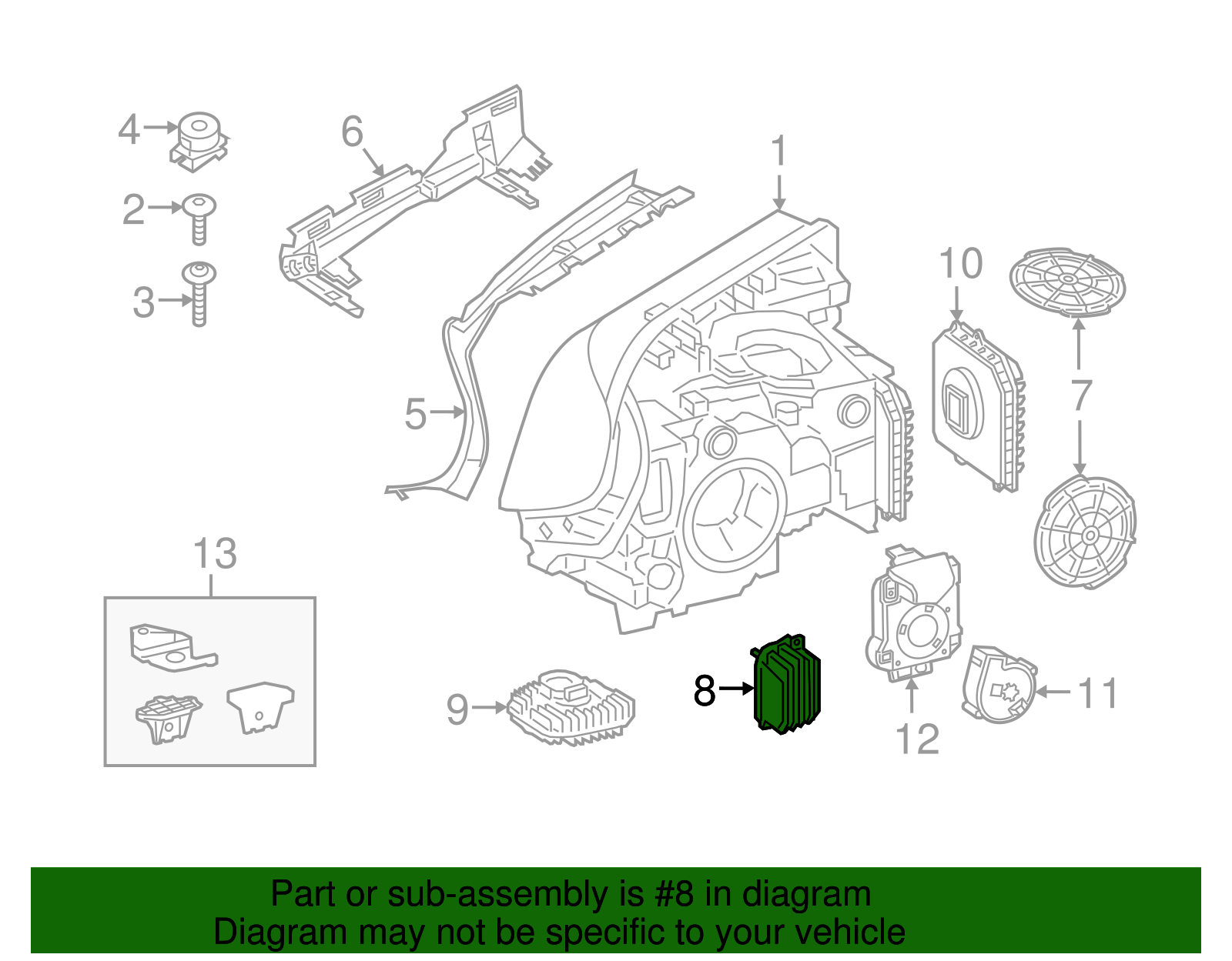 63-11-7-214-943 - 2017-2020 BMW - Led Unit | Buy BMW Parts Now
