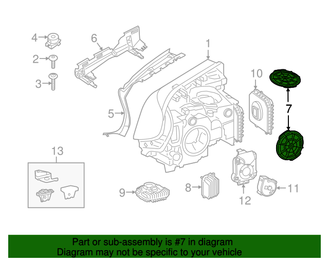 63117440357 - 2016-2022 BMW Access Cover (63-11-7-440-357) | BMW of ...