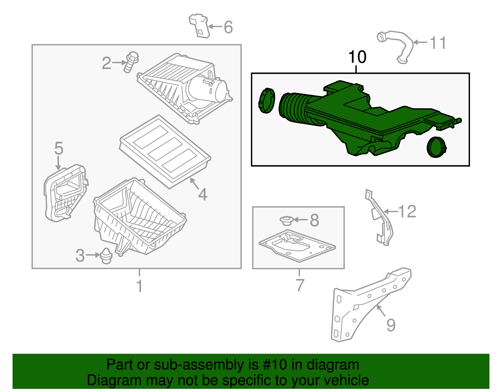 85002132 - Intake Duct - 2014-2020 GM | World Parts Direct