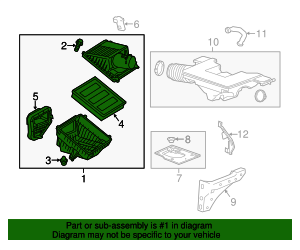2017-2020 GM OEM NEW 2017-20 GM Cadillac Chevrolet Tahoe Engine Air ...