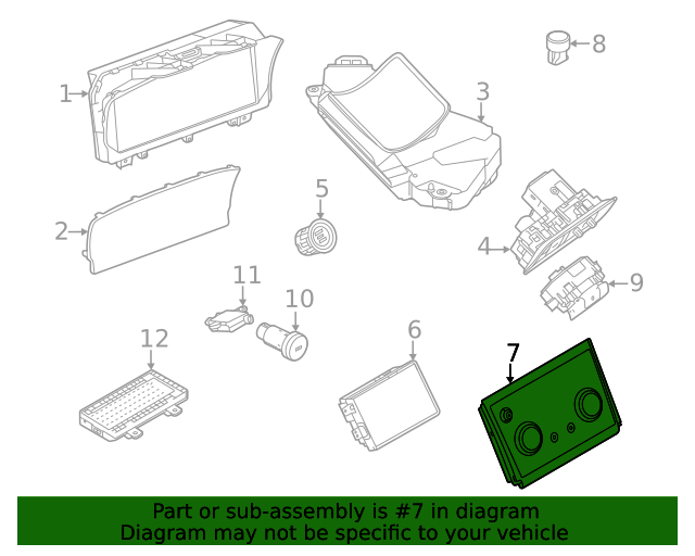 Genuine Dash Control Unit for 2020-2021 Land Rover Discovery Sport ...