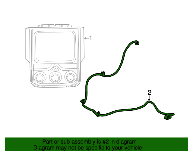 2007-2022 Mopar Radio Antenna Assembly 5064350AA | TascaParts.com