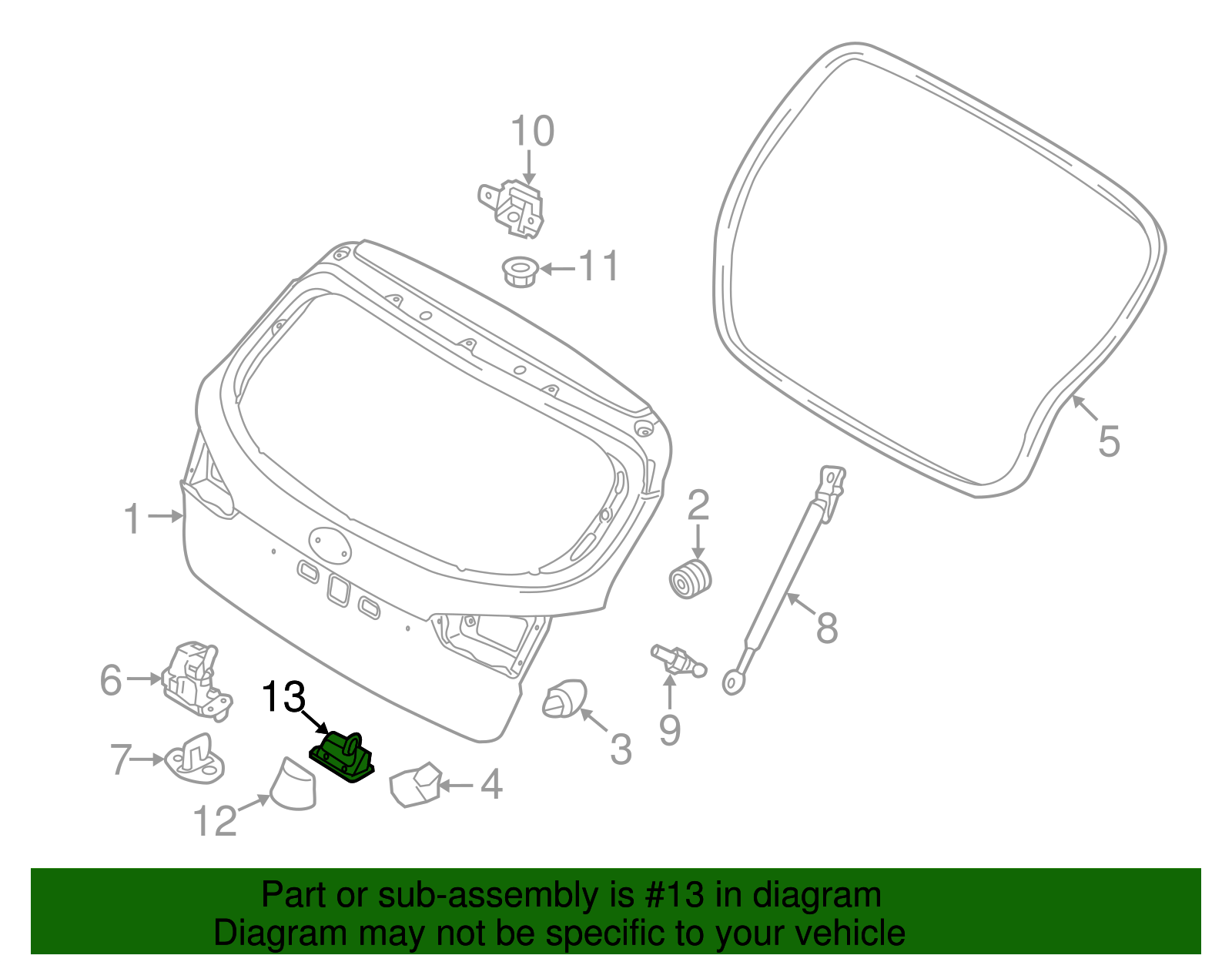 81260-1M500 - Release Handle 2011-2018 Kia | Kia.Parts Store