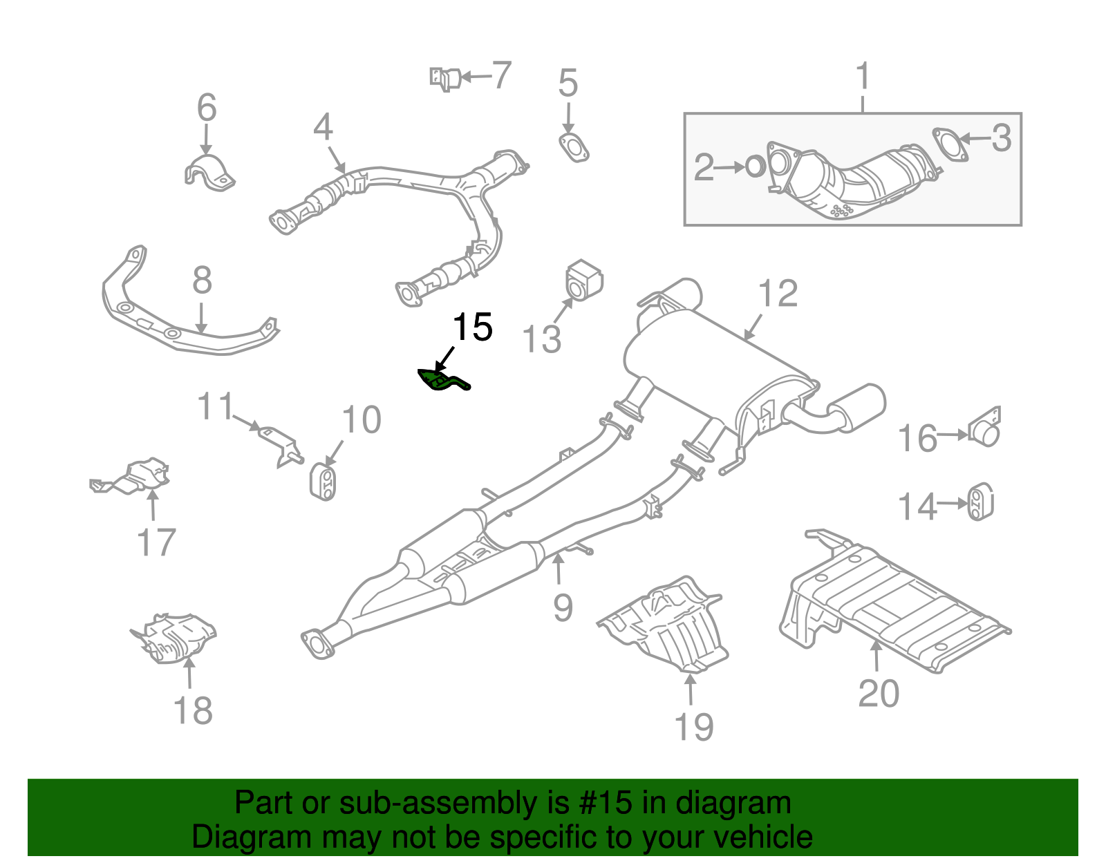 2008-2017 Infiniti Rear Muffler Mount Bracket 20741-JL00B | Faulkner ...