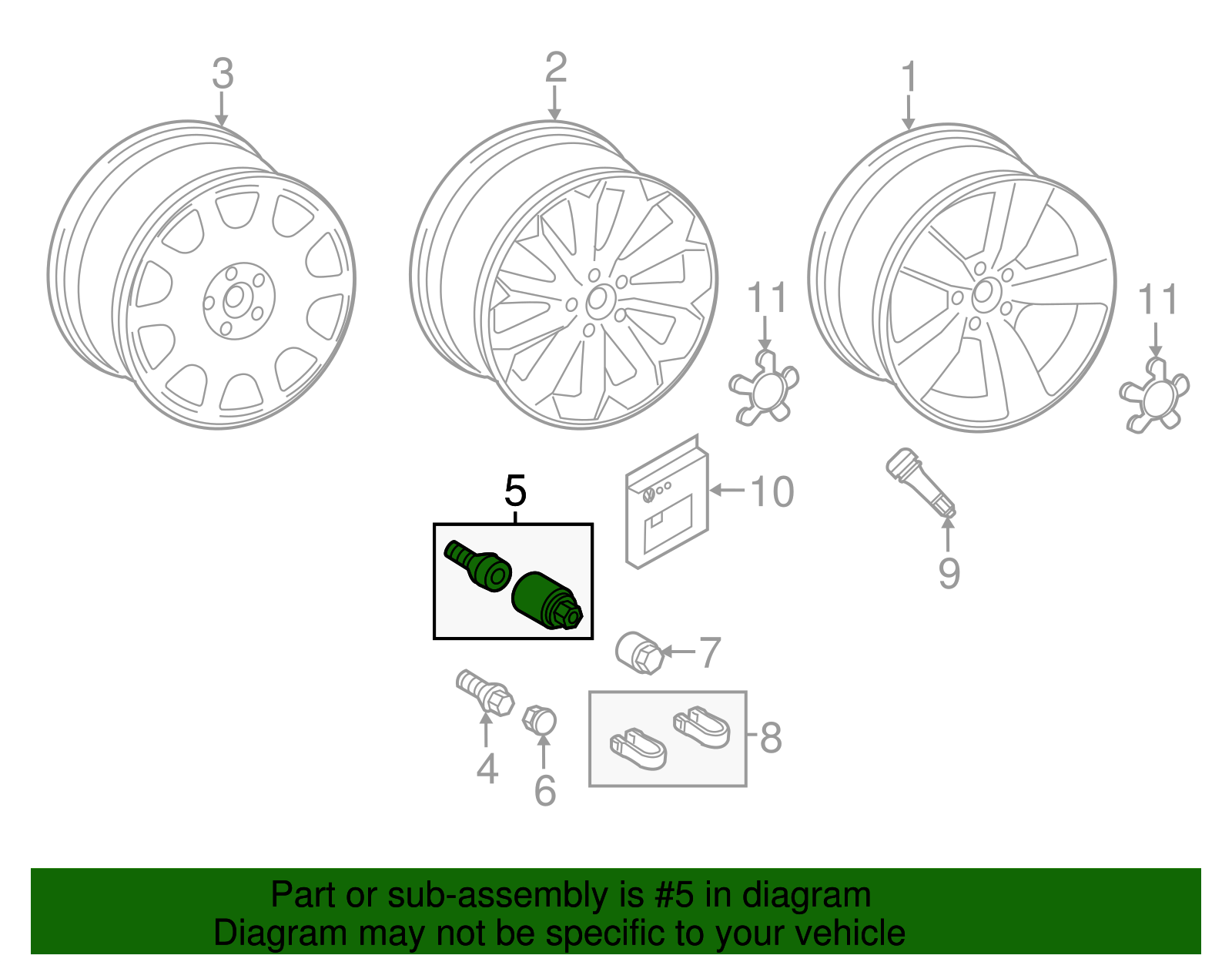 2013-2024 Audi Wheel Bolt 4F0-698-139-C-819 | OEM Parts Online