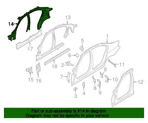 41217297927 - 2012-2018 BMW Inner Uniside (41-21-7-297-927) | BMW of ...