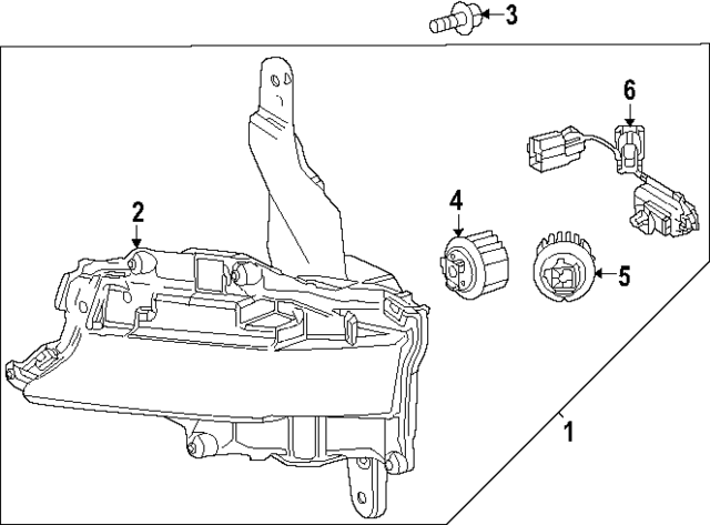 2024 Lexus GX550 Fog Lamp Assembly 81390-60200 | OEM Parts Online