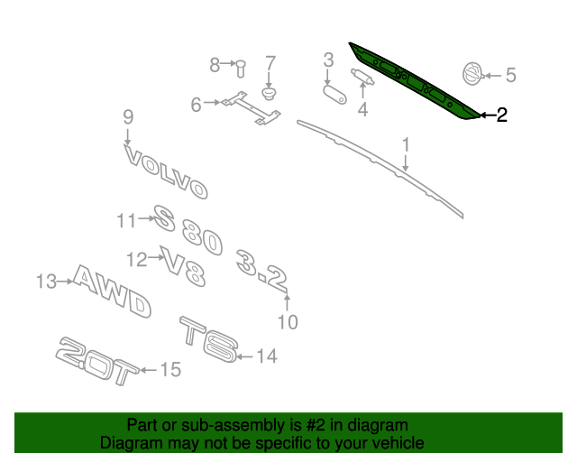 2007-2016 Volvo S80 Handle 31276258 | TascaParts.com
