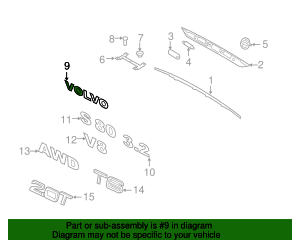 31297267 - Nameplate - 2009-2016 Volvo | Volvo OEM Parts Direct