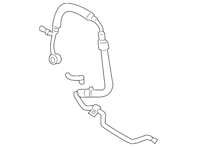 2007-2009 Hyundai Santa Fe Power Steering Pressure Hose 57510-0W500 ...