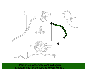 2007-2009 Hyundai Santa Fe Suction Hose 57530-0W500 | OEM Parts Online