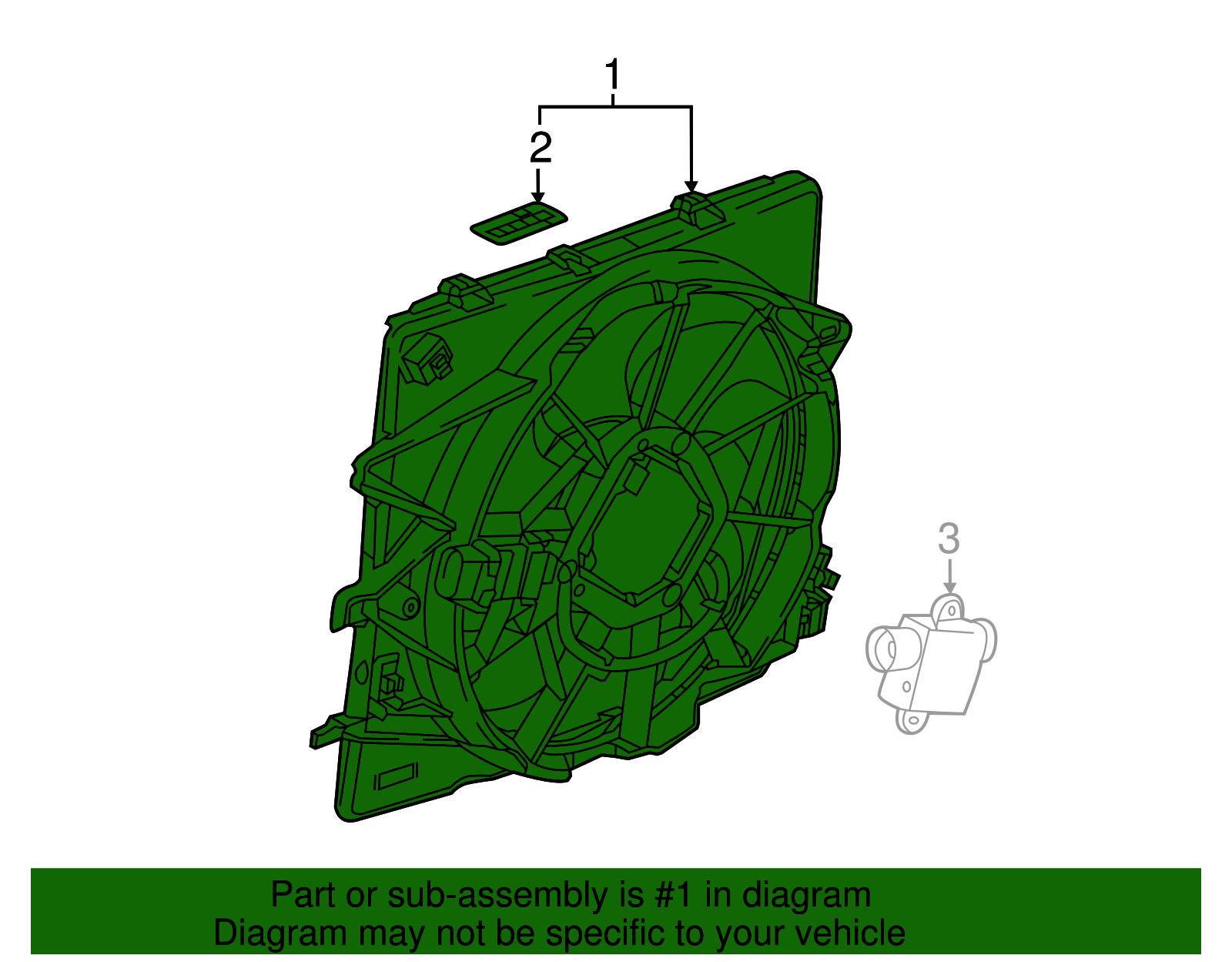 2016-2020 GM (Replaces 84001483) Engine Cooling Fan Assembly 85063502 ...
