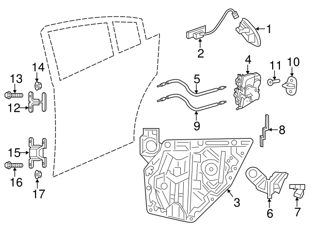 2011-2021 Dodge Charger Door Handle Bracket 68060191ah | TascaParts.com