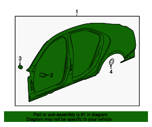 2014-2019 Cadillac CTS Uniside Assembly 84469555 | GMPartsDirect.com