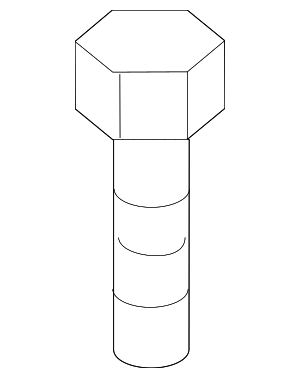 2004-2008 Chevrolet Front Lower Suspension Control Arm Bolt 94500353 GM ...