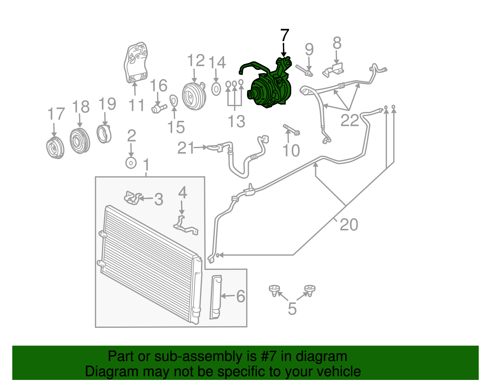 2002-2008 Toyota Compressor 88320-06080 | Toyota Parts Center