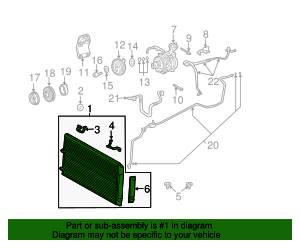 2002-2008 Toyota Condenser 88460-AZ003 | Toyota Parts Center