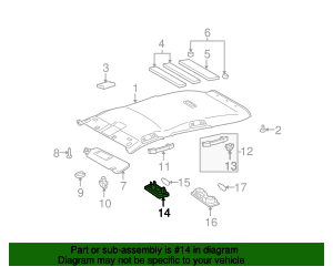 81340-30100-A1 - Vanity Lamp - 2006-2014 Toyota | Lithia Toyota Parts