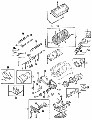 1992-2019 Mitsubishi Valve Spring Seats MD151527 | Auto Parts
