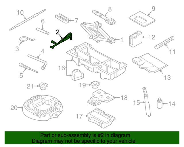 4H0-011-221 - Crank Handle 2015-2023 Audi | Audi OEM Parts