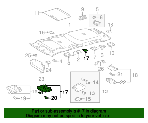 81240-0C060-E0 - Dome Lamp 2007-2022 Toyota | Ourisman Toyota Parts