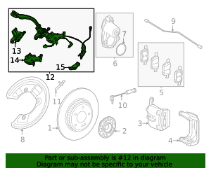 223-540-84-48 - ABS Wheel Speed Sensor Wiring Harness 2021-2024 ...