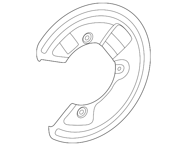 223-423-12-00 - Brake Dust Shield 2021-2023 Mercedes-Benz | Mercedes ...