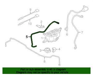 2013-2017 Audi Evaporative Emissions System Lines 8K0-201-997-AK ...