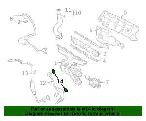 11537610049 - 2016-2024 BMW Oil Feed Tube O-Ring (11-53-7-610-049 ...