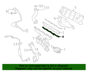 Genuine BMW 11-62-8-678-770 | Turbocharger Front Support | FREE ...
