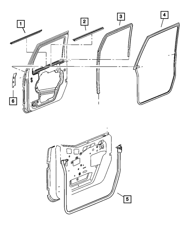 2007-2012 Jeep Wrangler Seal, Right 55397484AB | QuirkParts