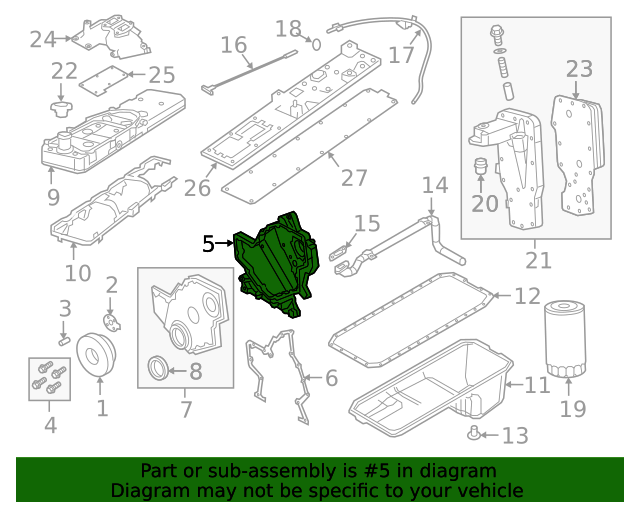 2019-2020 Ram Inner Timing Cover 68443544AA | TascaParts.com