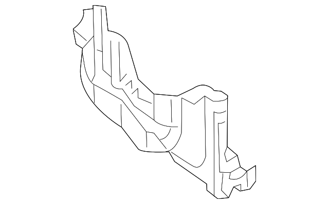 222-505-24-30 - Lower Duct 2014-2017 Mercedes-Benz | Mercedes-Benz USA ...
