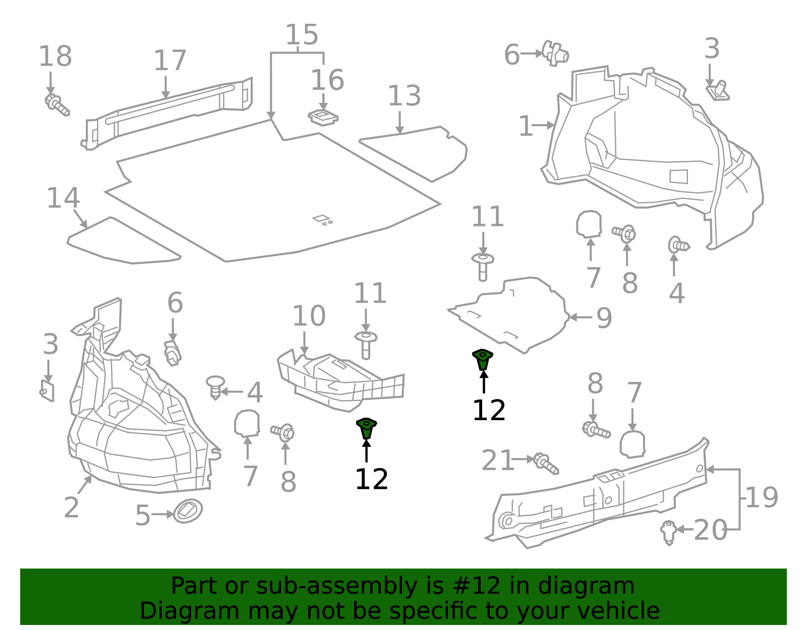 64779-0R010 - Tray Stopper - 2019-2020 Lexus | My L Parts